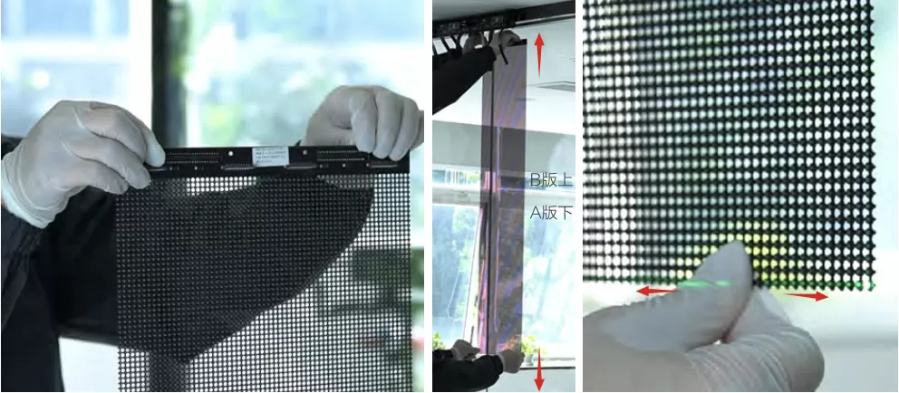 What principle does the LED transparent screen use to give people a ...